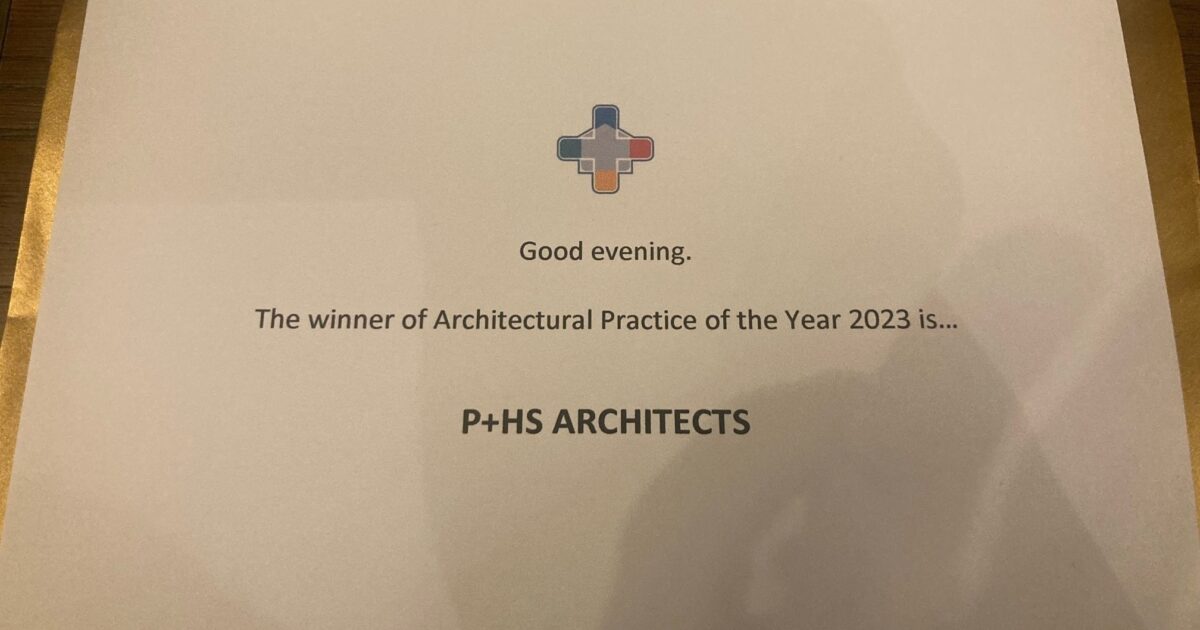 Architectural Practice of the Year 2023 / P+HS Architects